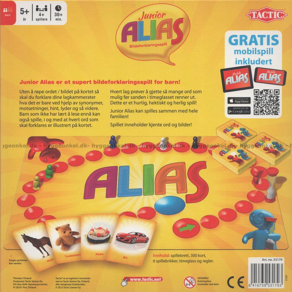 Her kan du kjøpe Alias: Junior! Lynrask levering - 6416739531793 UDGÅET!!!