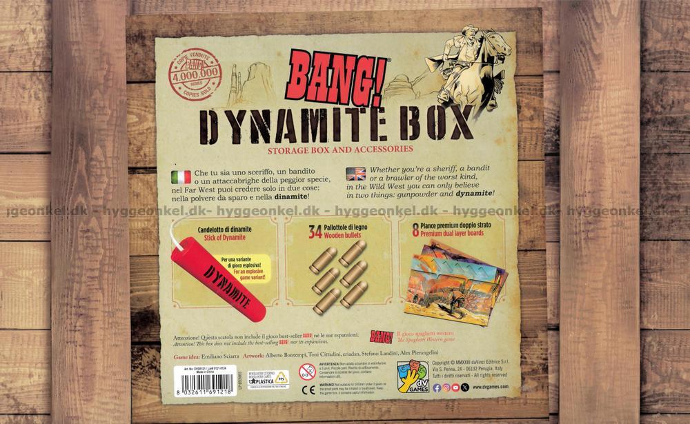 Kjøp Bang! Dynamite Box billig hos boardgamer. - 8032611691218