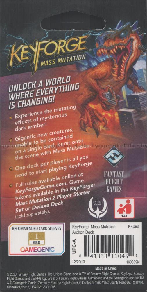 KeyForge: Mass Mutation - Archon Deck → Kjøp det her! UDGÅET!!!