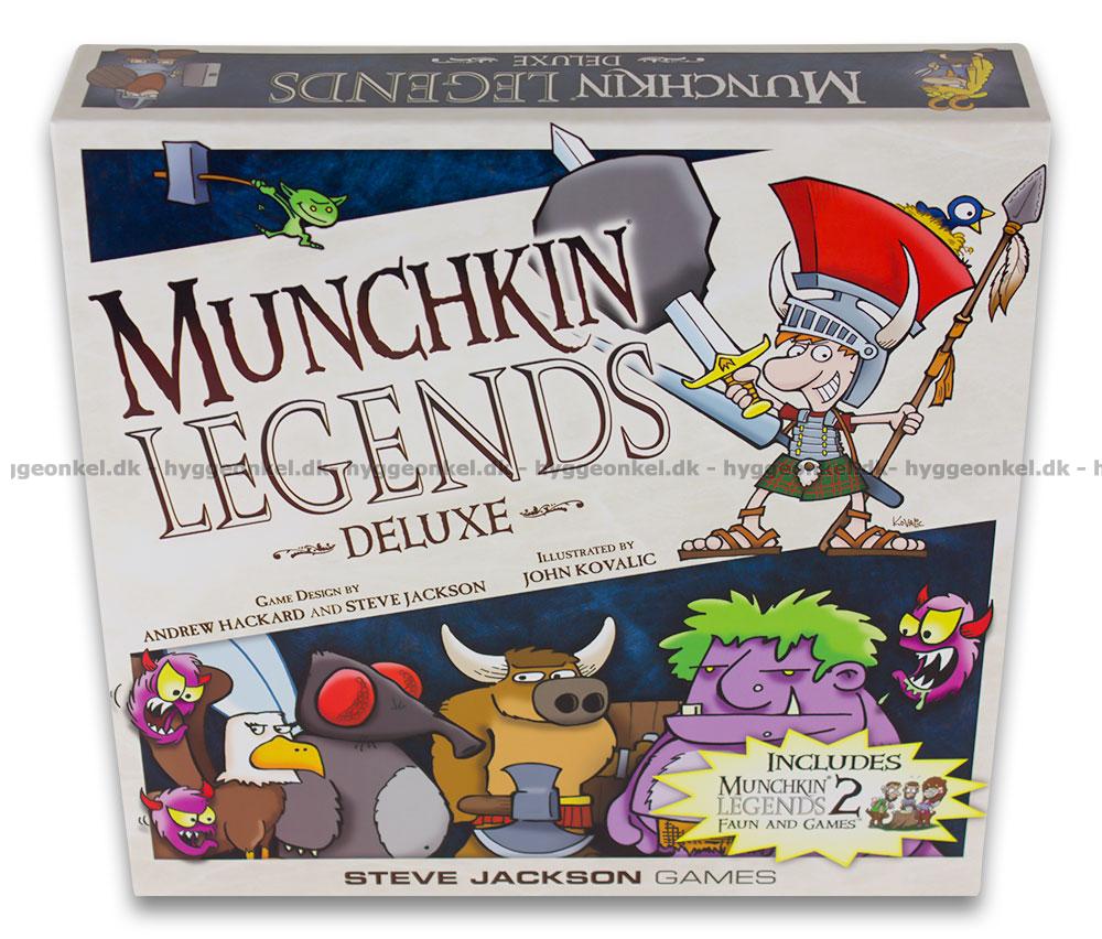 Kjøp Munchkin Legends: Deluxe inkl. udvidelse! UDGÅET!!!
