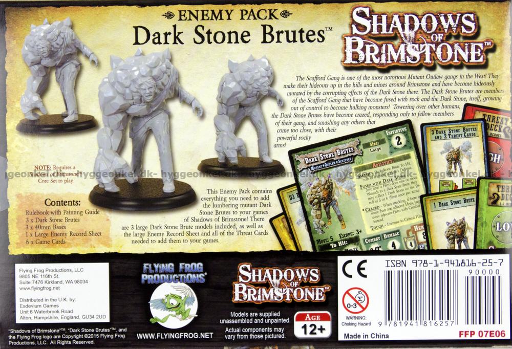 Kjøp Shadows of Brimstone: Dark Stone Brutes hos Boardgamer! UDGÅET!!!